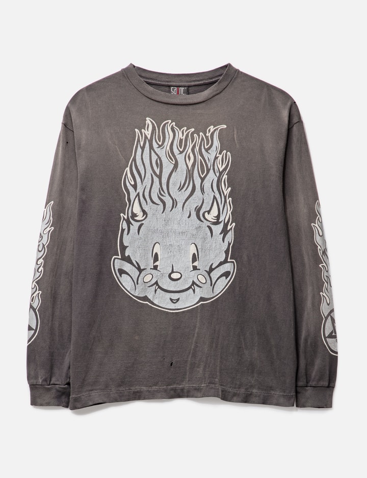 Saint Michael - Fire Baby Long Sleeve T-shirt | HBX - Globally Curated ...