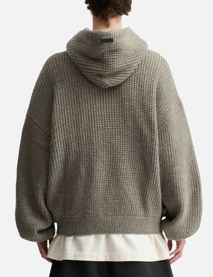 Fear of God Essentials Heavy Waffle 90'S Hoodie - Oversized waffle-knit ...