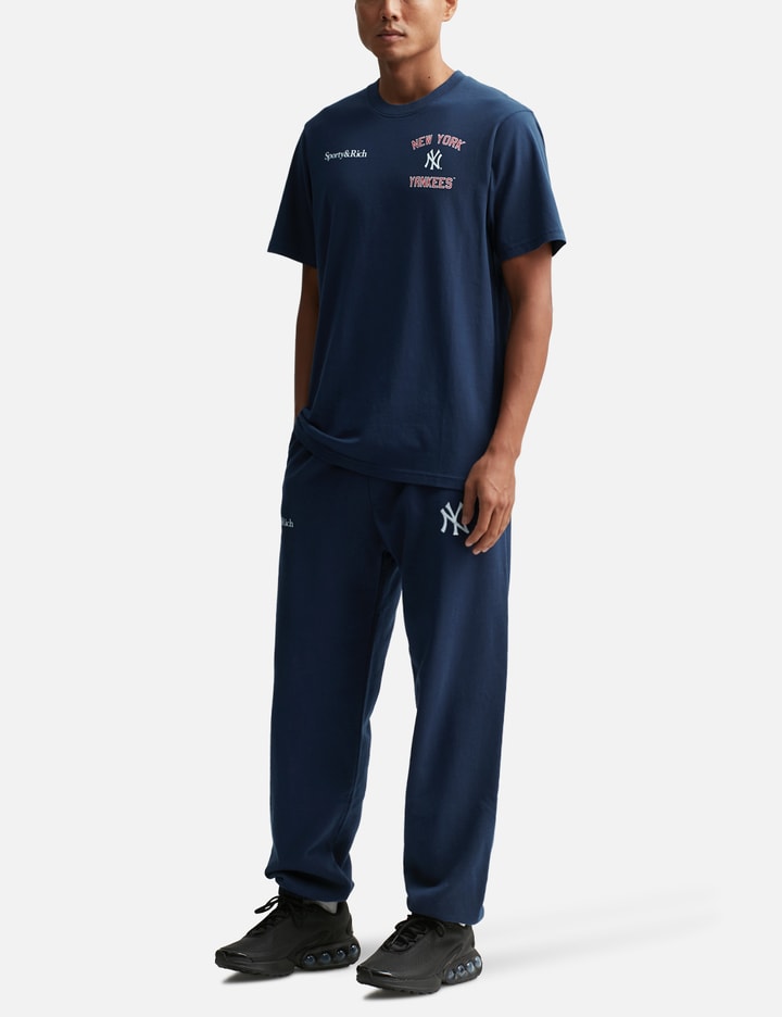 Sporty & Rich - Yankees Serif Sweatpants | HBX - Globally Curated ...