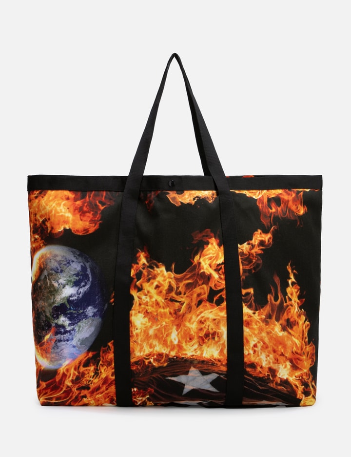 Sky High Farm Workwear - World Is Burning Tote Bag | HBX