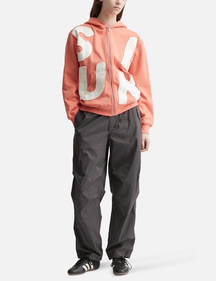 Sunlove Capital Brushed Zip Up Hoodie - Orange brushed-fleece zip ...