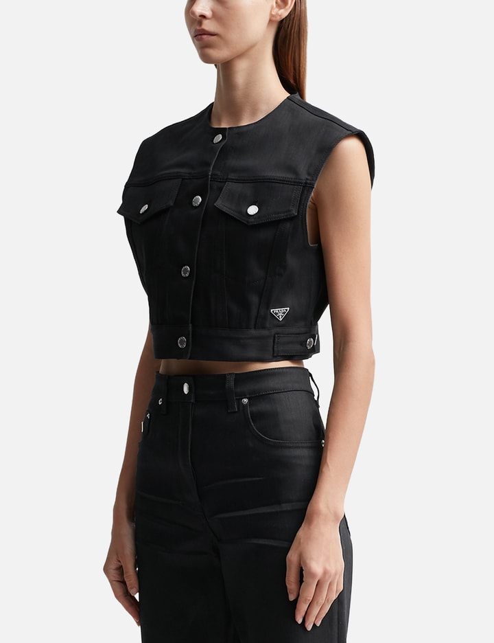 Prada - Stretch Denim Vest | HBX