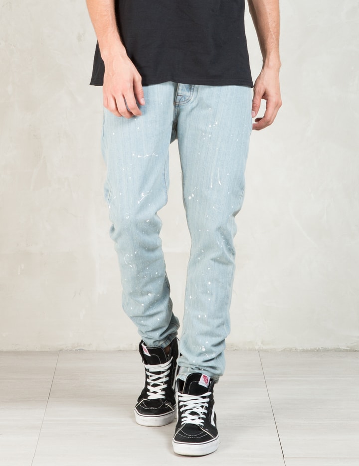 10.Deep - Blue Paint Splash Denim | HBX - Globally Curated Fashion and ...