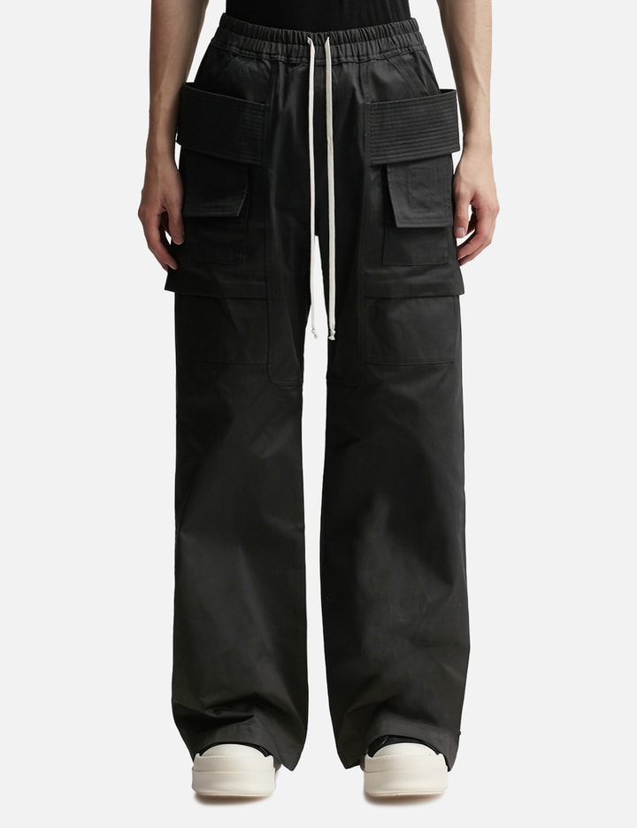 Rick Owens Drkshdw - Creatch Cargo Drawstring Straight Cut Pants | HBX ...