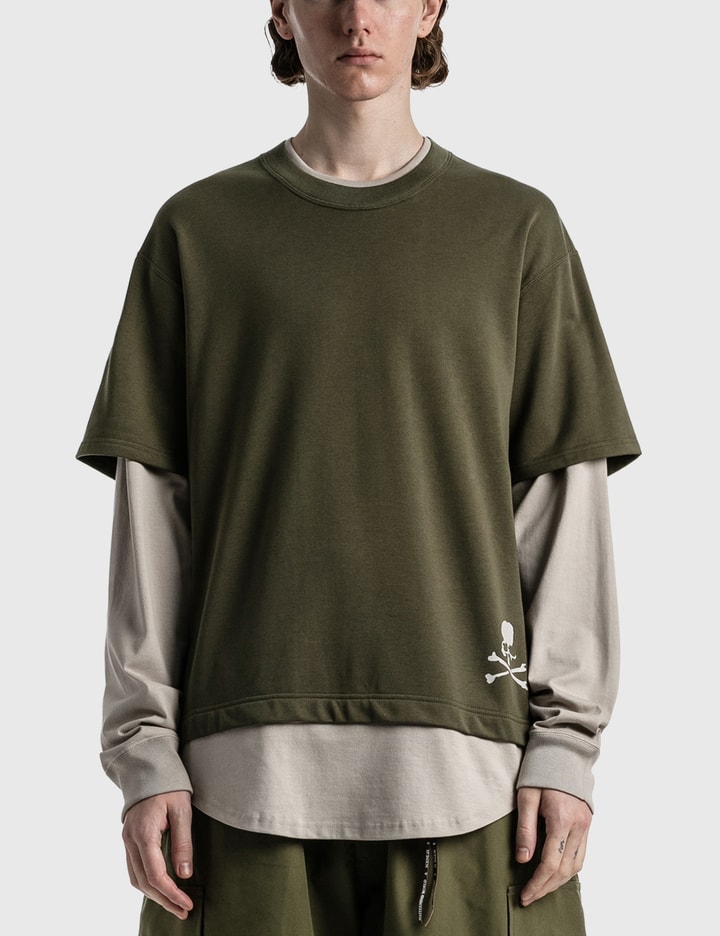 Mastermind World - Layered Crewneck Sweatshirt | HBX - HYPEBEAST 為您搜羅全球 ...