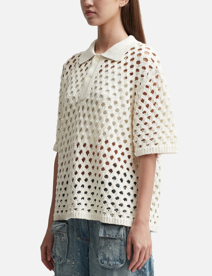 Stüssy - Big Mesh Polo Sweater | HBX - Globally Curated Fashion and ...