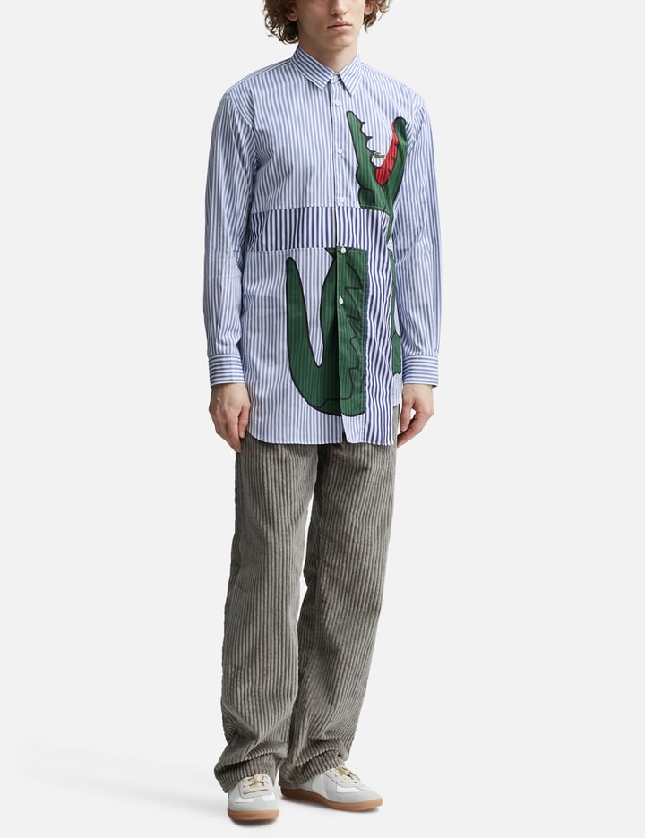 CDG Shirt - Comme Des Garcons Shirt X Lacoste Striped Shirt | HBX