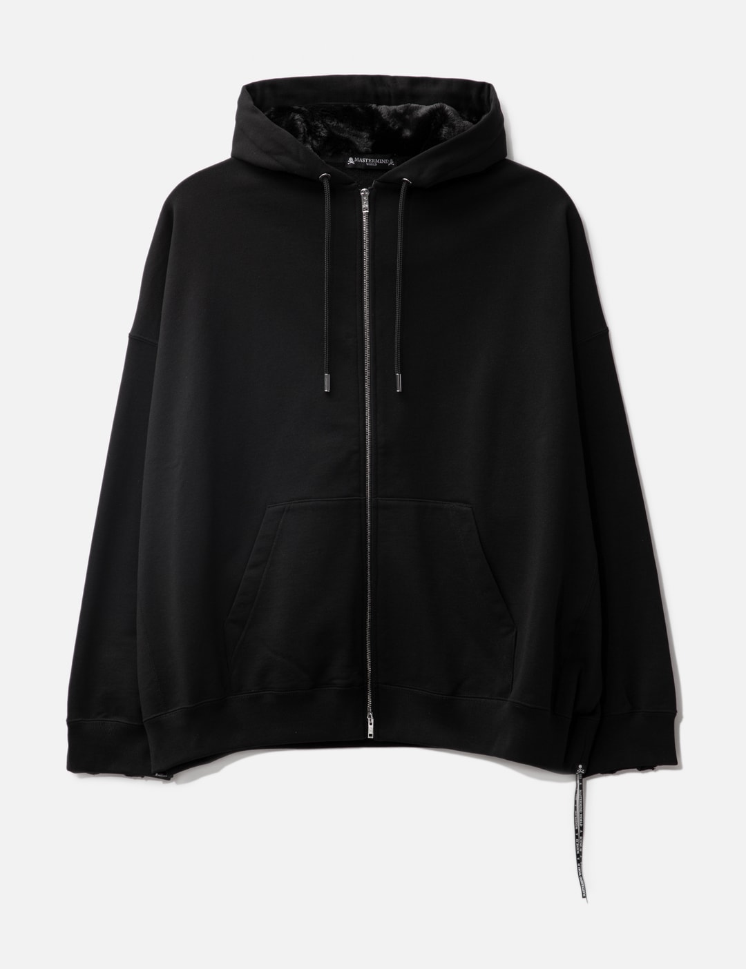Mastermind World - Fuzzy Logo Zip Up Hoodie | HBX - Globally Curated ...