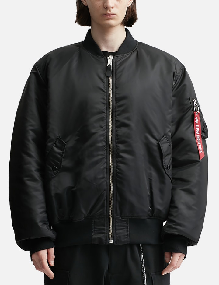 Mastermind World - Mastermind World x Alpha Industries Patchwork MA-1 Bomber Jacket | HBX