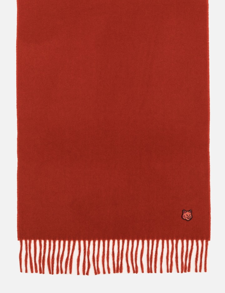 Maison Kitsuné - Bold Fox Head Patch Scarf | HBX - Globally Curated ...