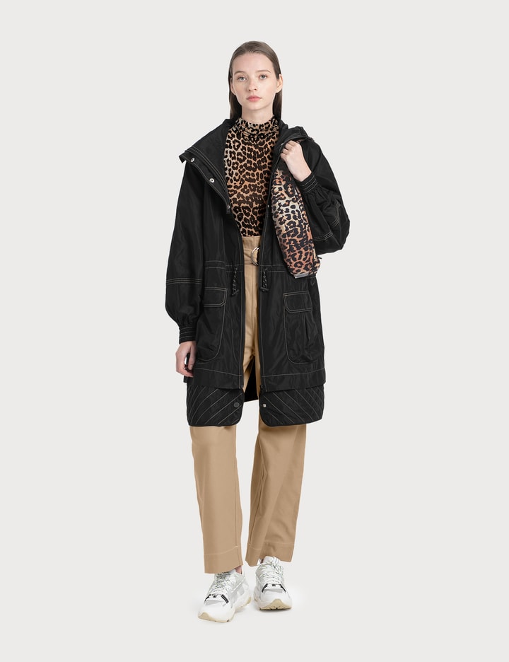 Ganni - Printed Mesh Leopard Top | HBX - Globally Curated Fashion and ...