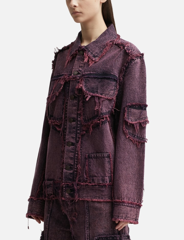 DHRUV KAPOOR - Destroyed Denim Jacket | HBX - Globally Curated Fashion ...