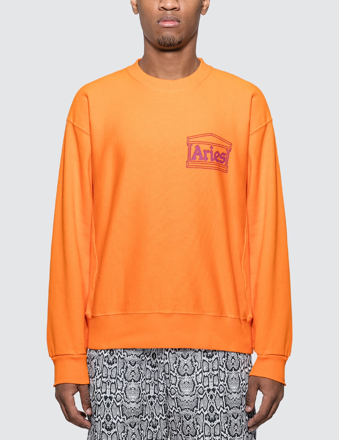Aries - Classic Temple Sweatshirt | HBX - Globally Curated Fashion and ...