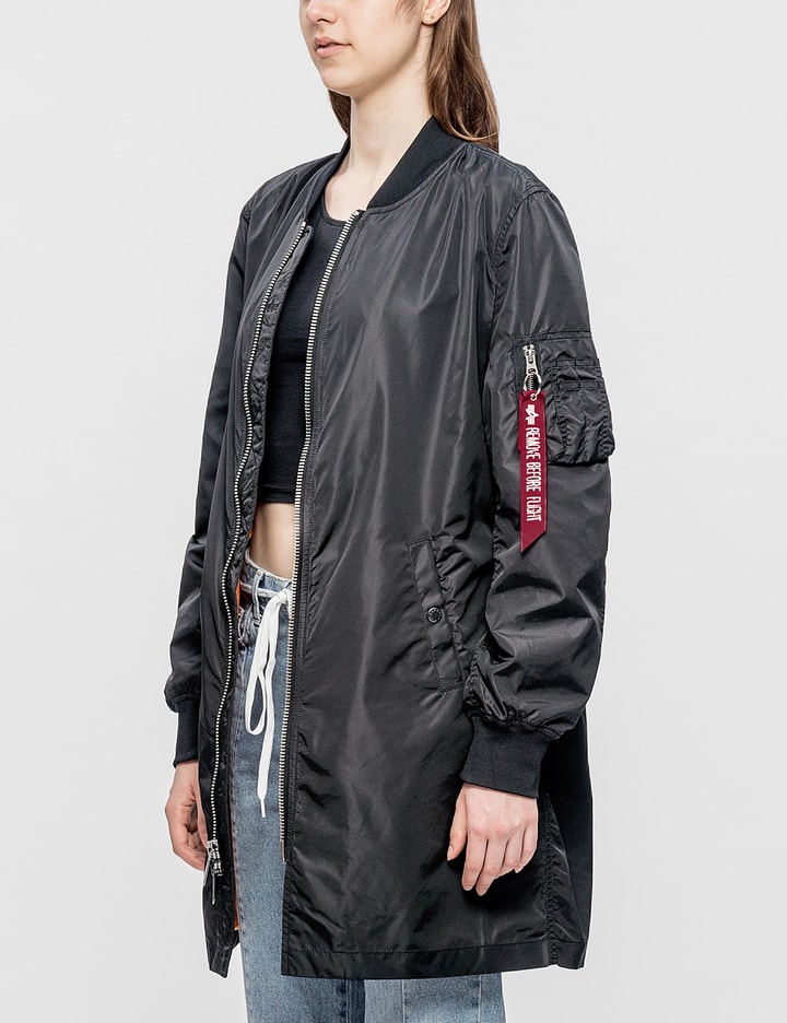 Alpha Industries - W MA-1 Long Jacket | HBX - Globally Curated Fashion ...