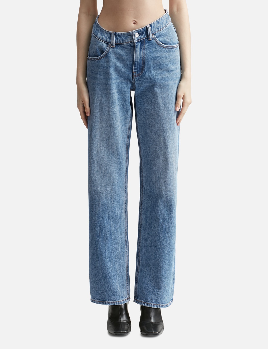 T By Alexander Wang - Asymmetric Jeans | HBX - Globally Curated Fashion ...