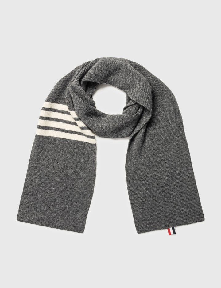 Thom Browne - 4-Bar Stripe Cashmere Rib Scarf | HBX - HYPEBEAST 為您搜羅全球 ...