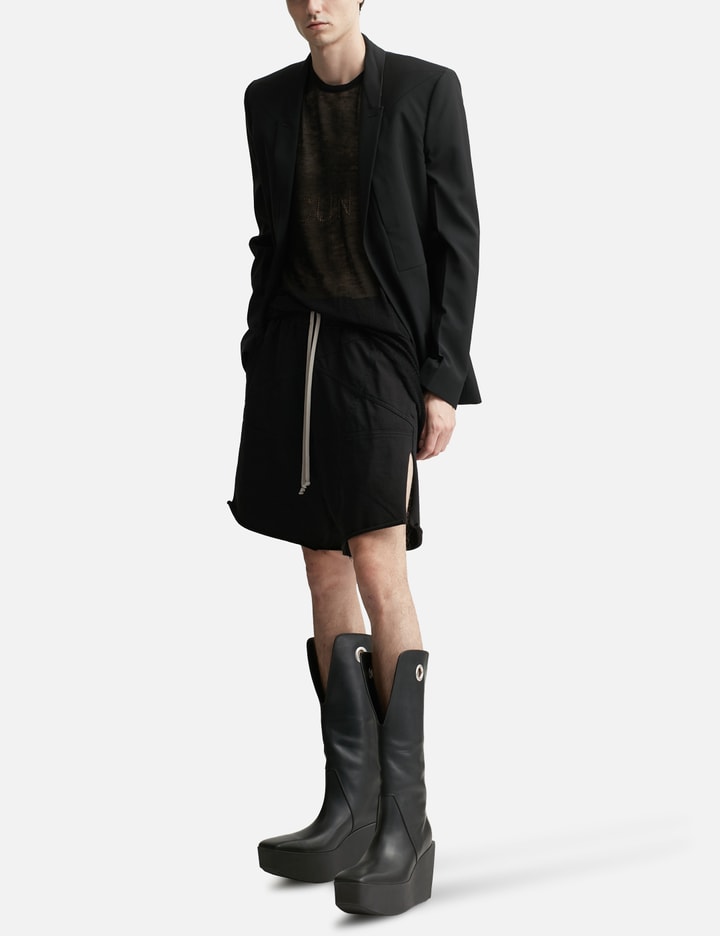 Rick Owens Drkshdw - JERSEY TRUCKER CUT OFFS W PENTA SEAM | HBX ...