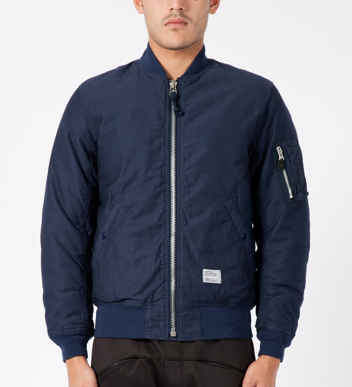 Bedwin & The Heartbreakers - Navy Dean MA-1 Jacket | HBX - 하입비스트가 엄선한 글로벌 패션&라이프스타일