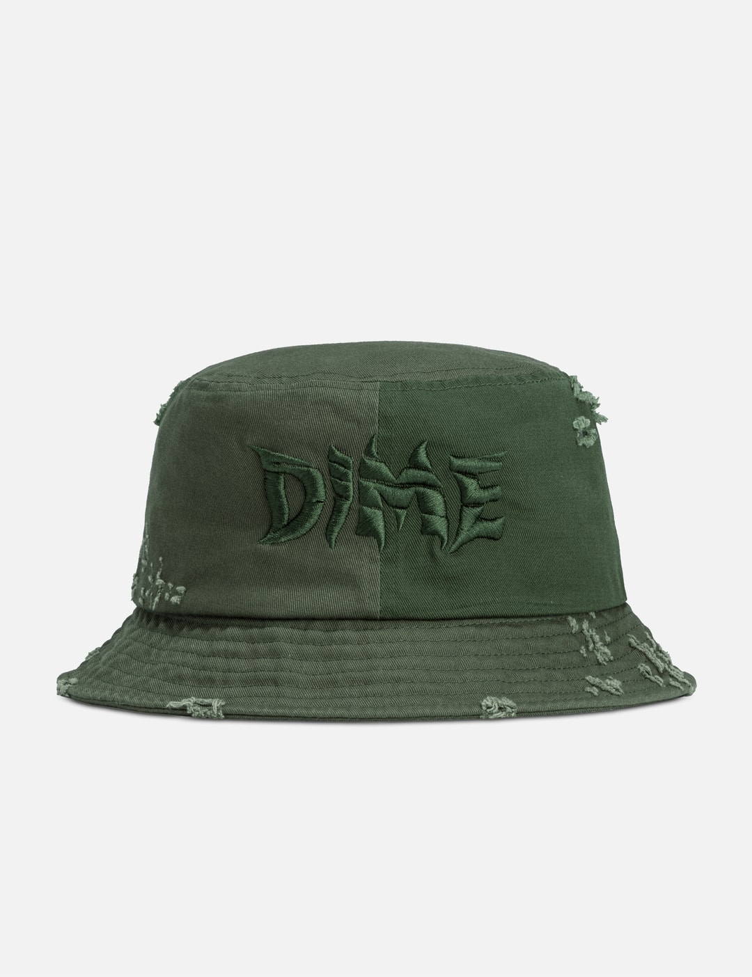 Dime - Split Distressed Bucket Hat | HBX - Globally Curated Fashion and ...