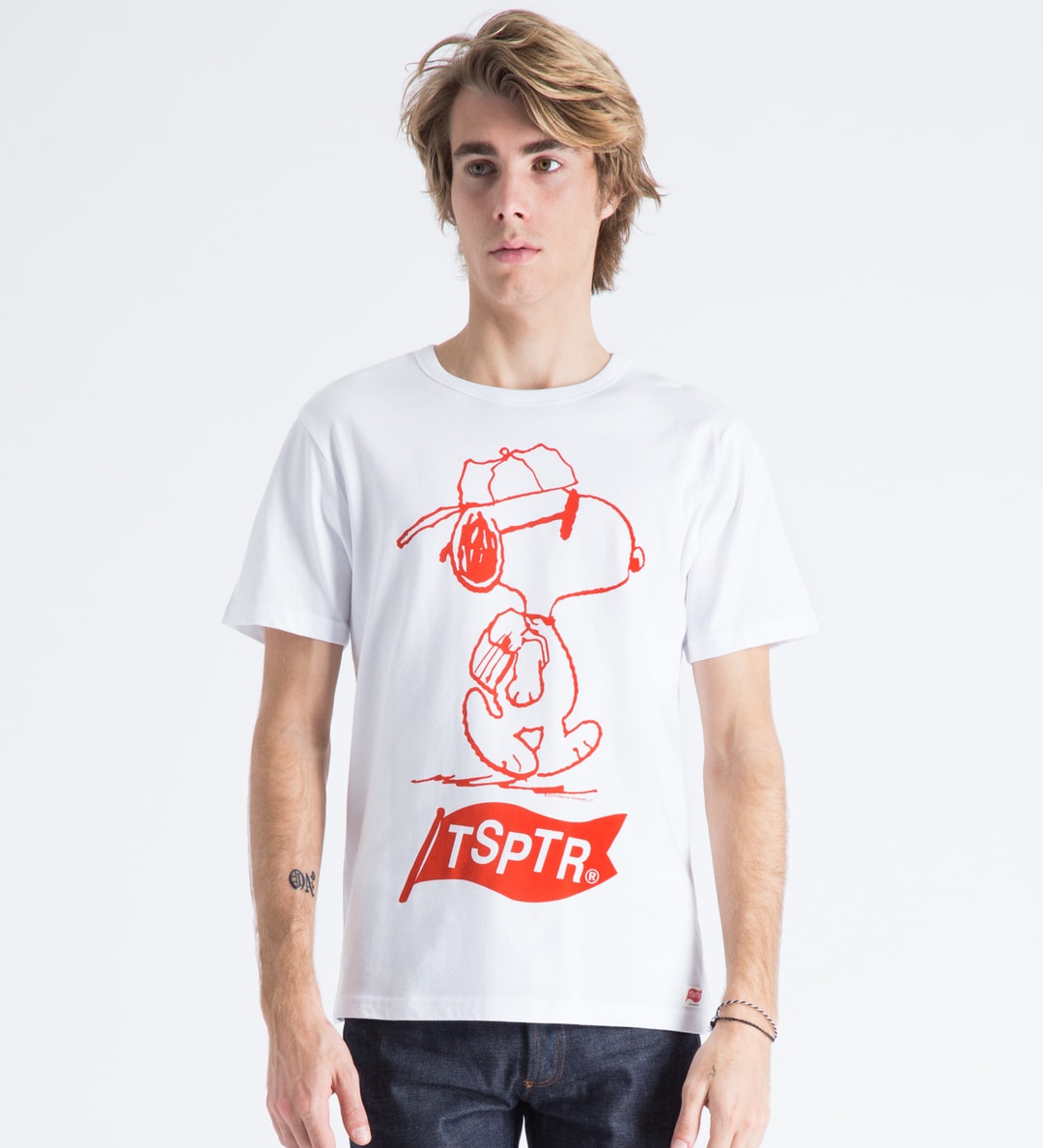 TSPTR - Antique White Joe Cool S/S T-Shirt | HBX - Globally Curated Fashion and Lifestyle by ...
