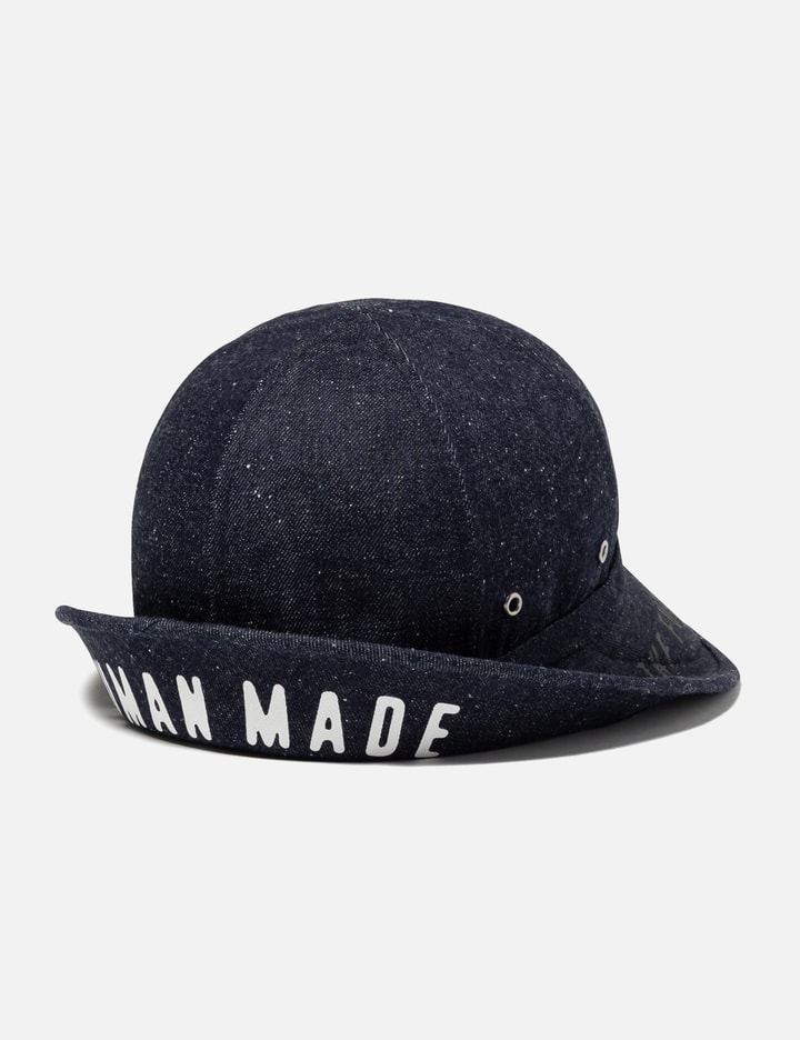 Human Made Denim Hat - Iconic selvedge denim round hat with heart patch ...
