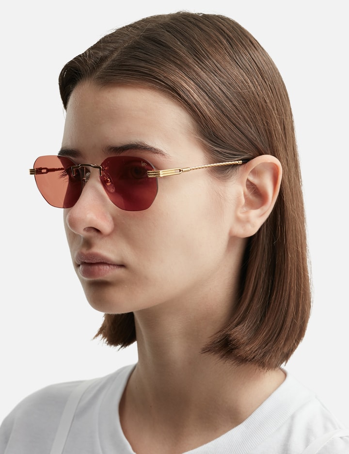 Vintage Frames Company - Detroit Player Rimless Drill Mount 24KT Gold ...