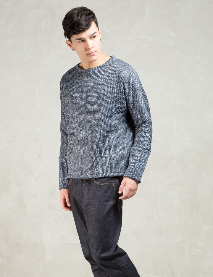 Minotaur - Navy Knit Fleece Crew Sweater | HBX - Globally Curated ...