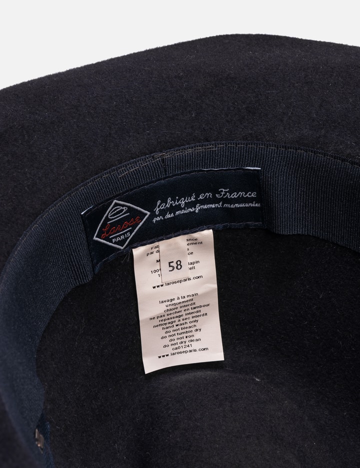 Larose Paris Fedora Hat - ブルーのラビットフェルト製、使用感あり | HBX