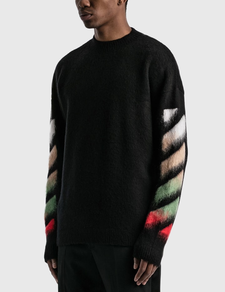 Off-White™ - Diagonal Brushed Arrows Knitted Jumper | HBX - Globally ...