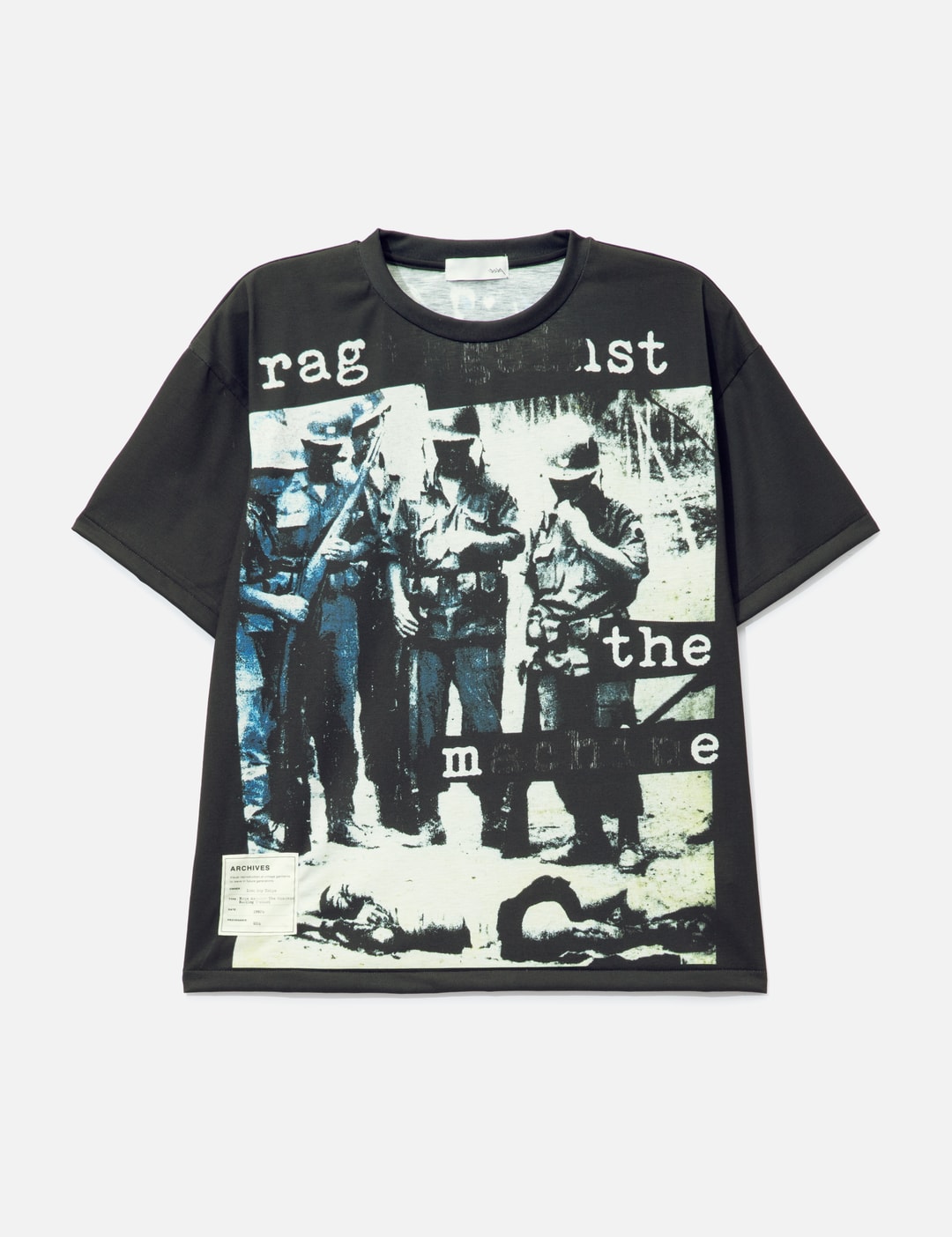 TOLQ Trompe L'Oeil Scratch T-Shirt - Japanese-made black graphic tee ...