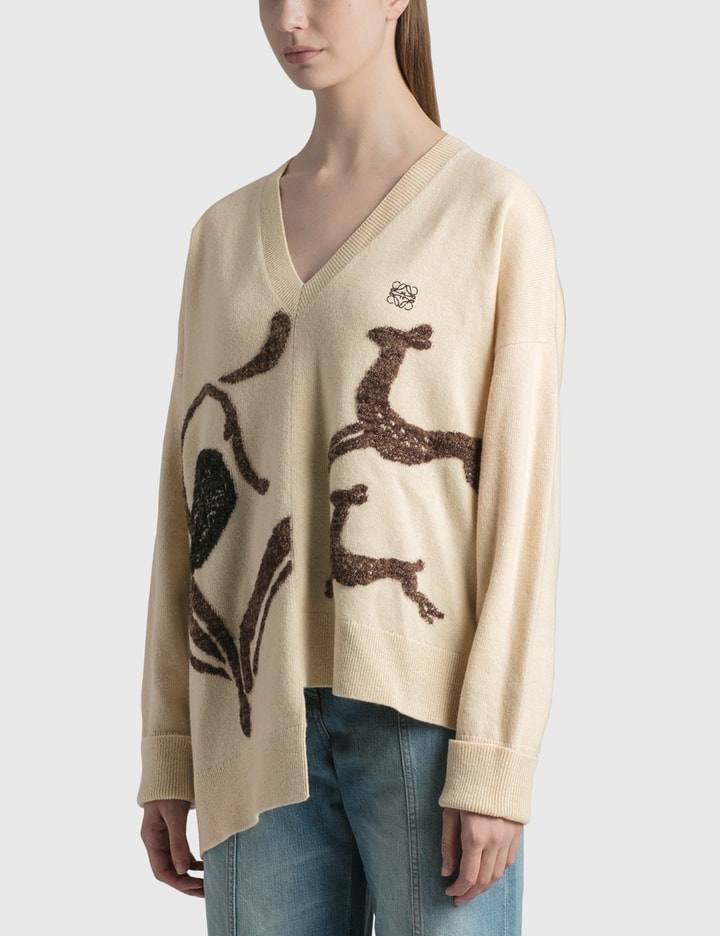 Loewe - Asymmetric Dear Sweater | HBX - Globally Curated Fashion and ...
