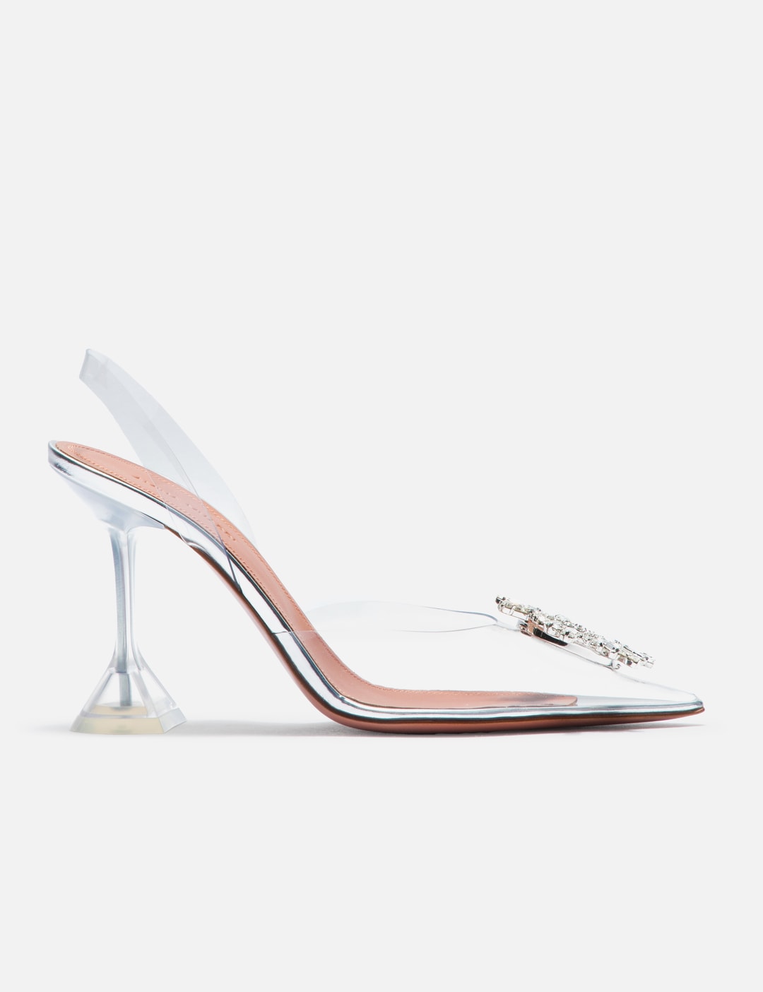 Amina Muaddi - Begum Glass Sling Transparent PVC | HBX