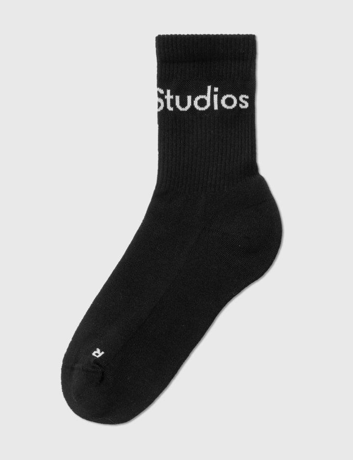 Acne Studios - Ribbed Logo Socks | HBX - Globally Curated Fashion and ...