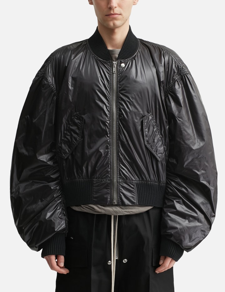 Rick Owens Secchia Flight Jacket - 통기성 좋은 오버사이즈 크롭 나일론 재킷 | HBX