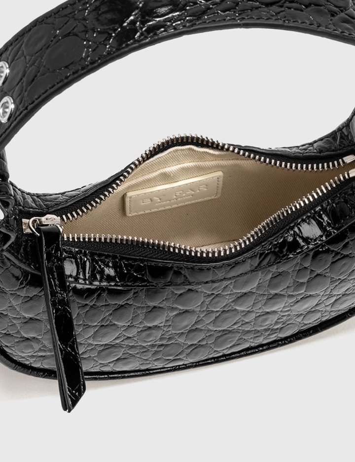 BY FAR - Mini Soho Croc Embossed Leather Handbag | HBX - Globally ...