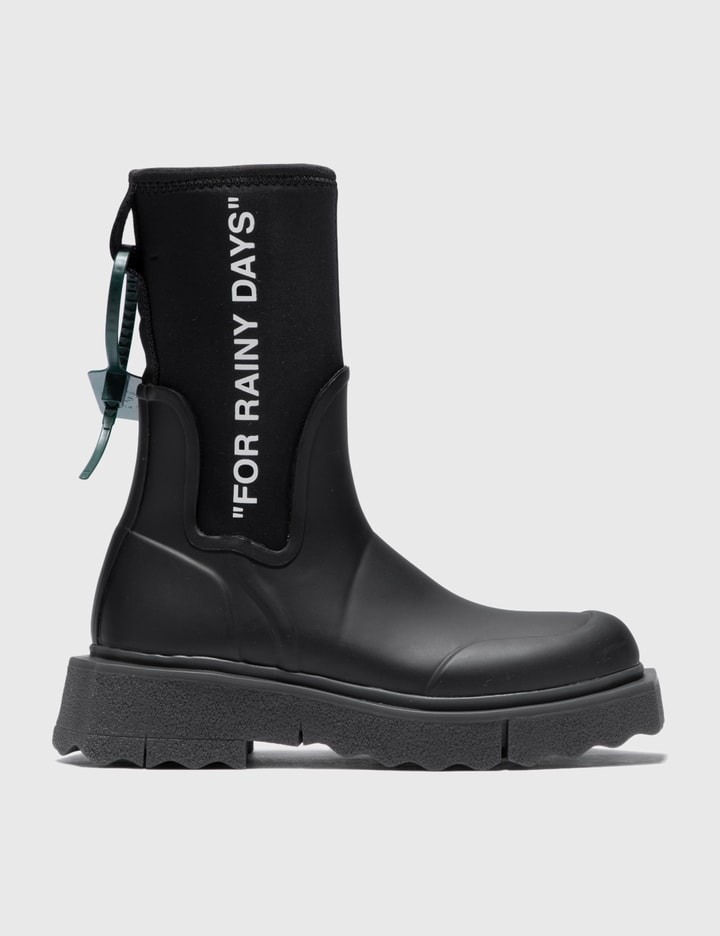 Off-White™ - Sponge Rubber Rain Boots | HBX - Globally Curated Fashion ...