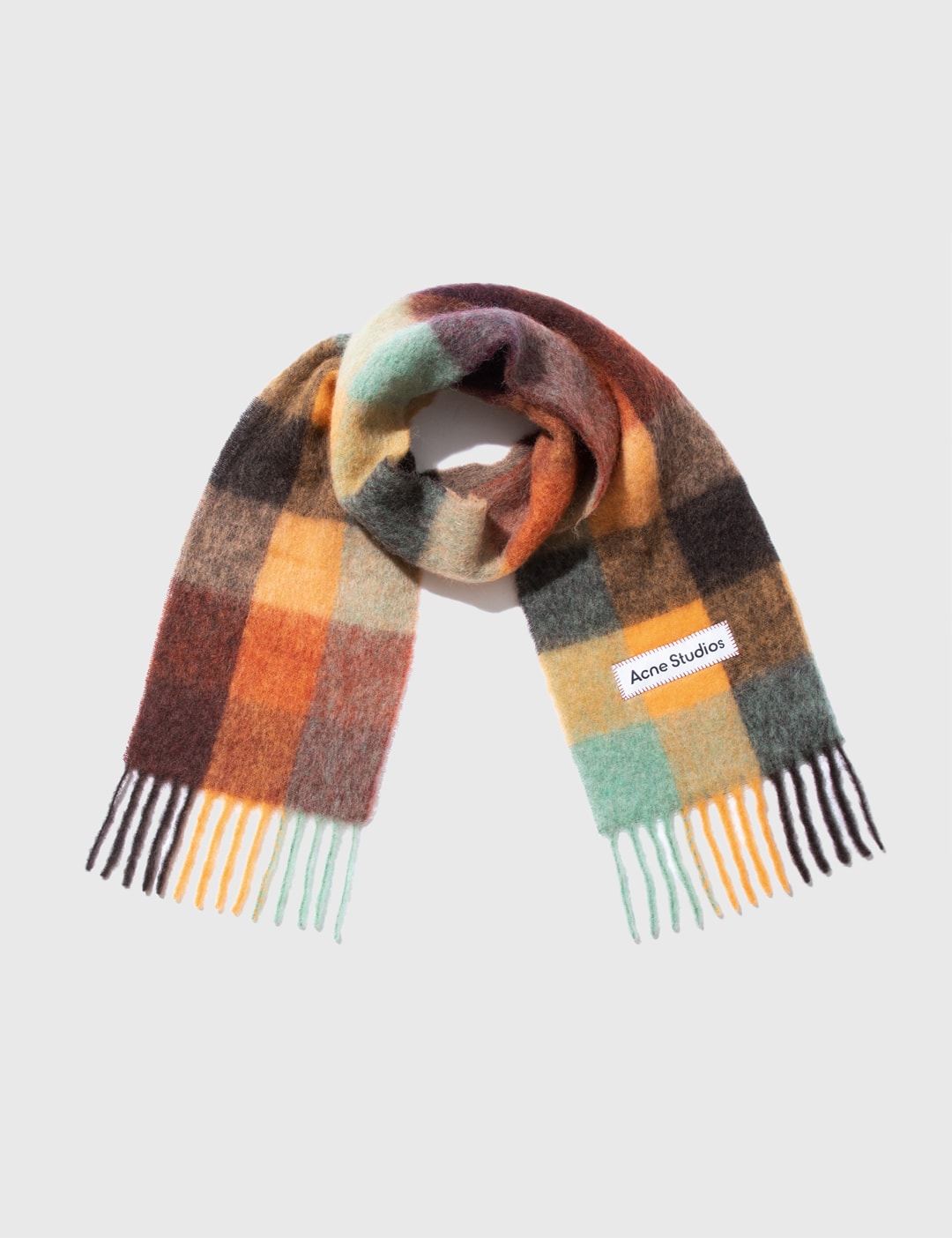 Acne Studios - Checked Logo Scarf | HBX