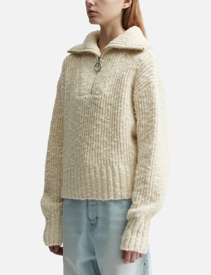 Ami - BRUSHED TEXTURED SWEATER | HBX - Globally Curated Fashion and ...