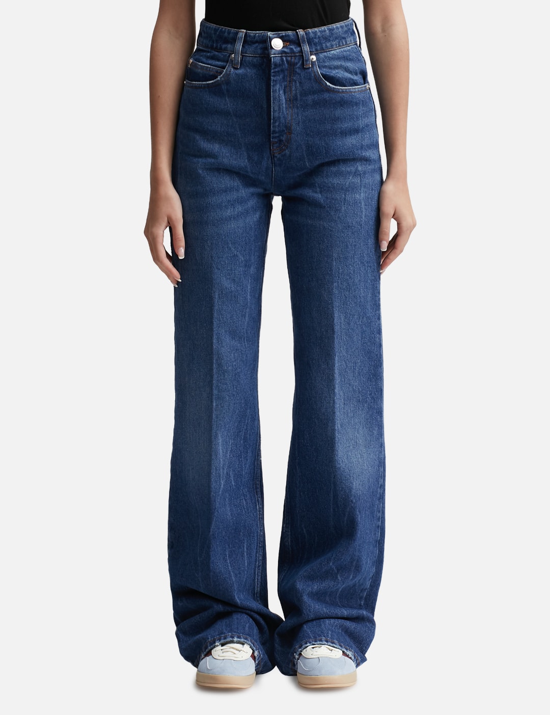 Ami - Flared Fit Jeans | HBX - Globally Curated Fashion and Lifestyle ...