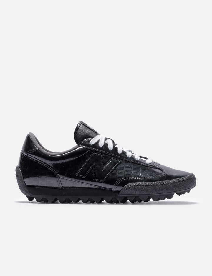 New Balance Gator Run - Croc-embossed leather turf sneakers | HBX