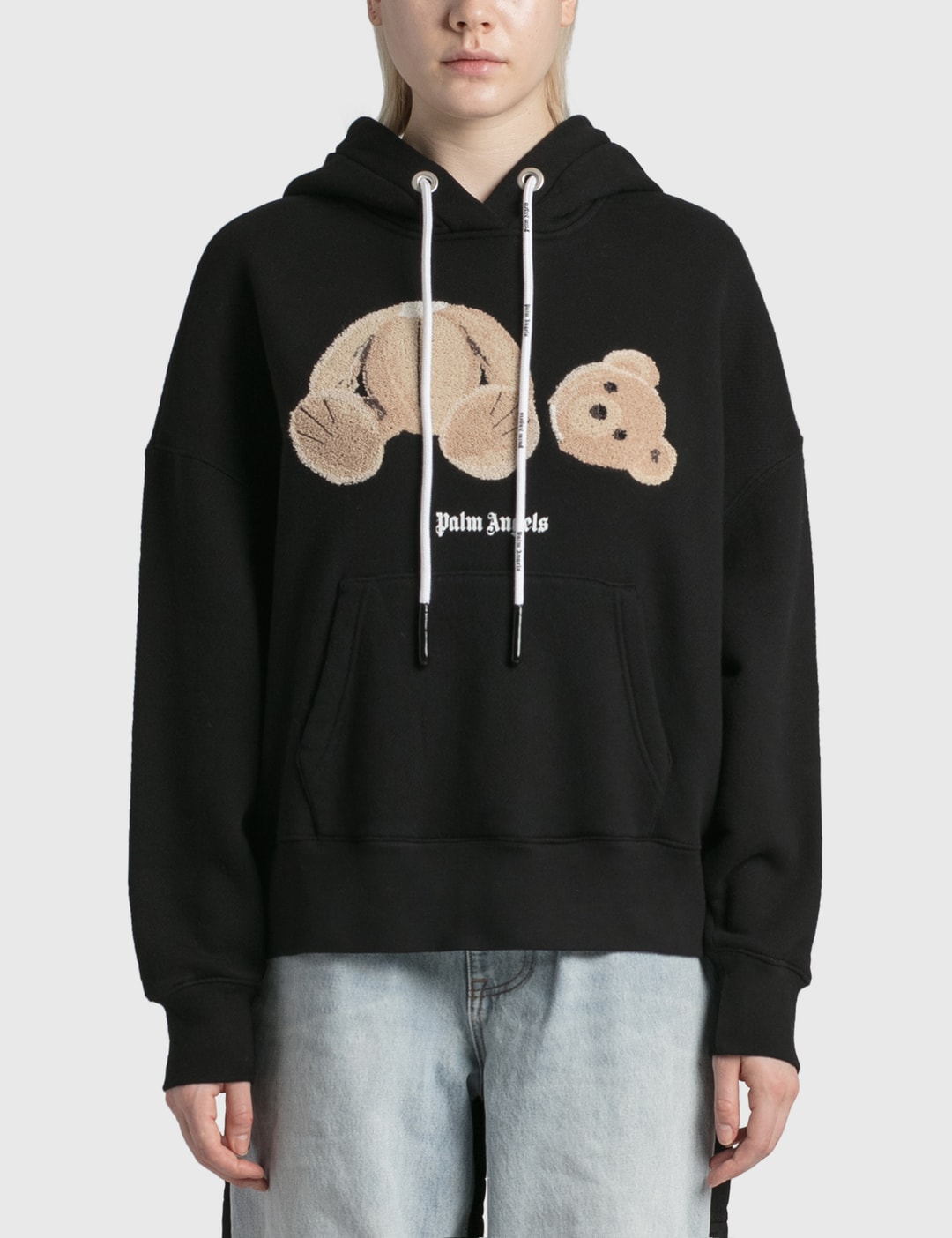 Palm Angels - Teddy Bear Patch Hoodie | HBX - Globally Curated Fashion ...