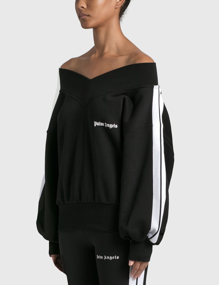 Palm Angels - Off-shoulder Track Top | HBX - Globally Curated Fashion ...