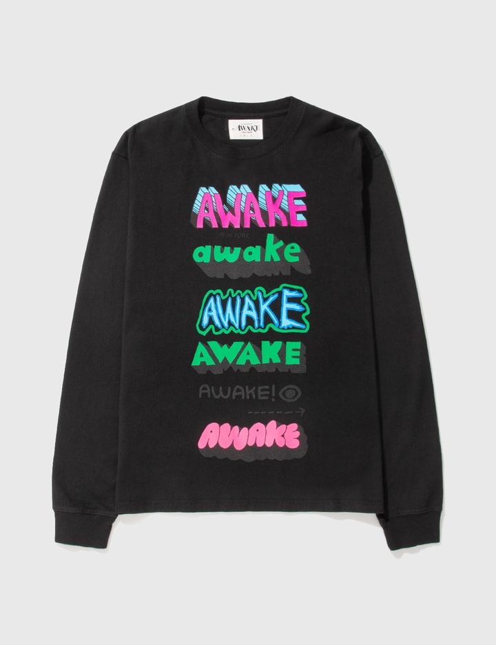 Awake Ny Black Printed Long Sleeve T-shirt | ModeSens