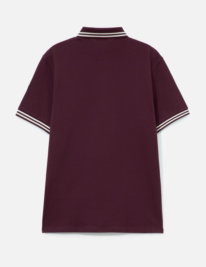 Moncler 条纹饰边棉质珠地 Polo 衫 - 利落运动奢感，轻松提升日常穿搭质感。 | HBX