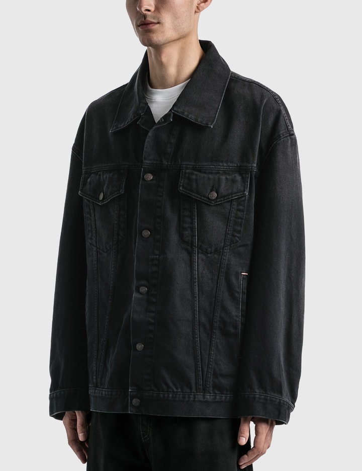 Acne Studios - Morris Washed Out Black Denim Jacket | HBX - Globally ...