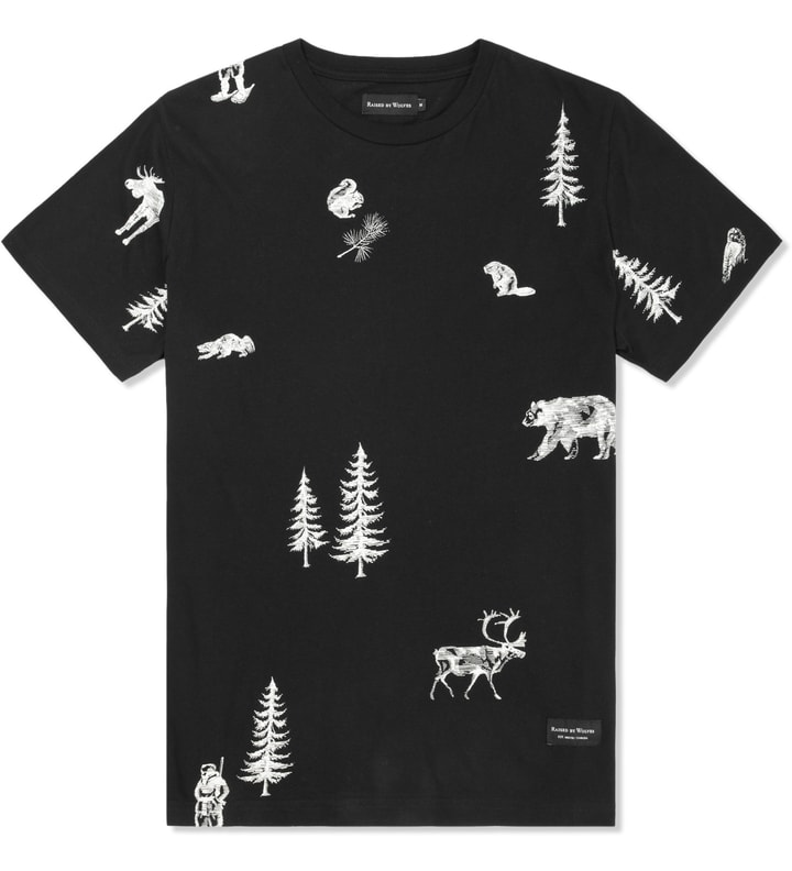 Raised By Wolves - Black Trap Life T-Shirt | HBX - Globally Curated ...