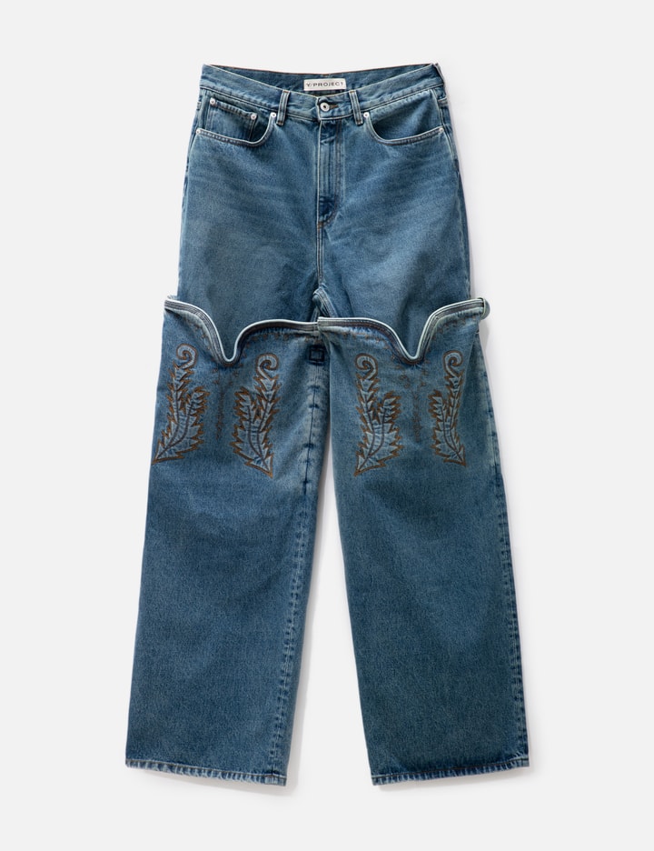 Y/PROJECT - Evergreen Maxi Cowboy Cuff Jeans | HBX