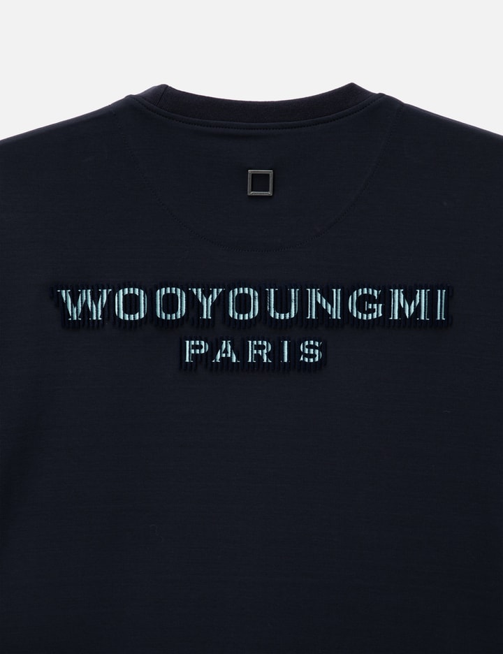 Wooyoungmi Tuft Embroidered Back Logo T-Shirt - 韓製棉質短袖T恤，後背絨毛刺繡Logo，羅紋圓 ...