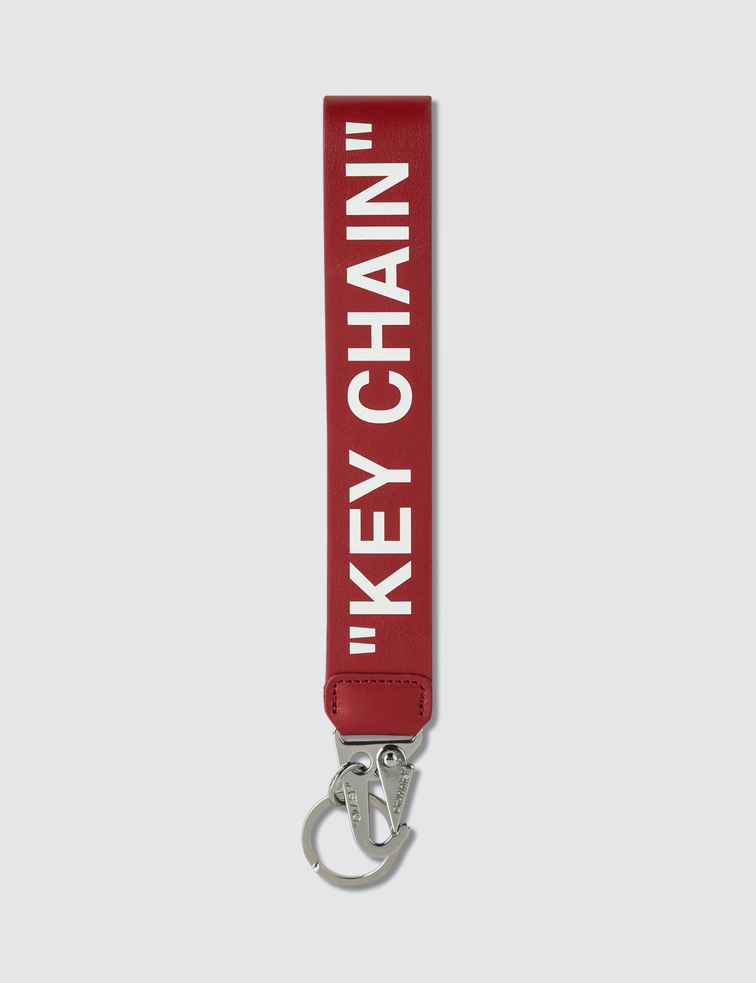 Off-White™ - Quote Leather Key Chain | HBX - Globally Curated Fashion ...
