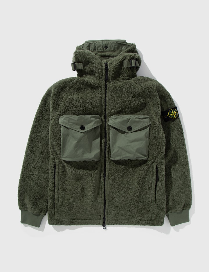Stone Island - Fleece Pockets Zip Hoodie | HBX - Globally Curated ...